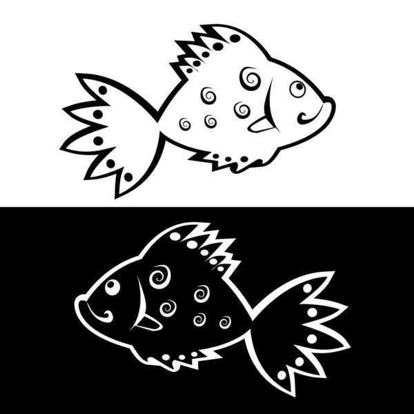 Fish black shadow — Stock Vector © hurgem #65231193