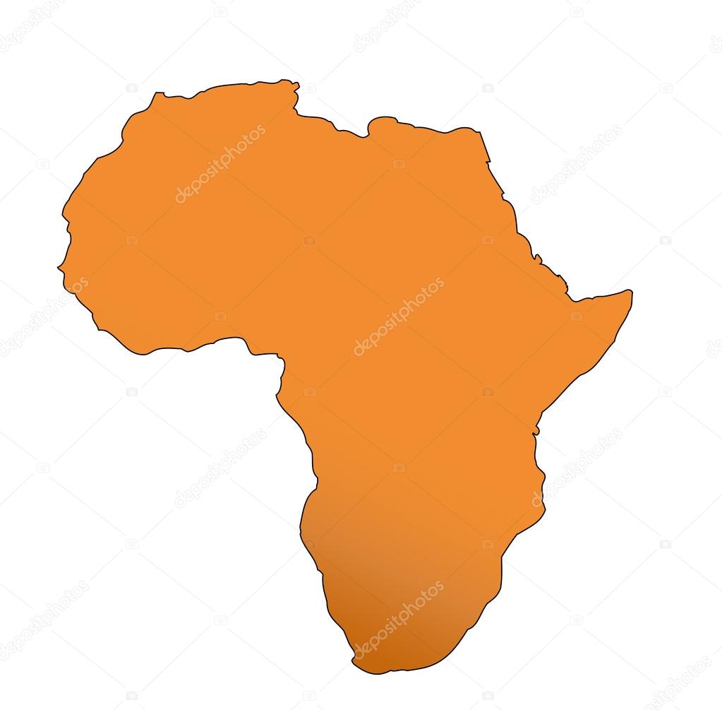 Ilustração do continente africano Vetor de ©EugenP 35773741