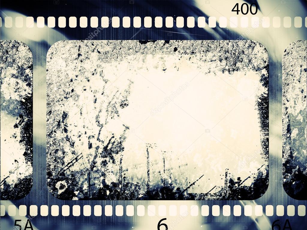 Blank grained film strip texture — Stock Photo © lechernina #36769769