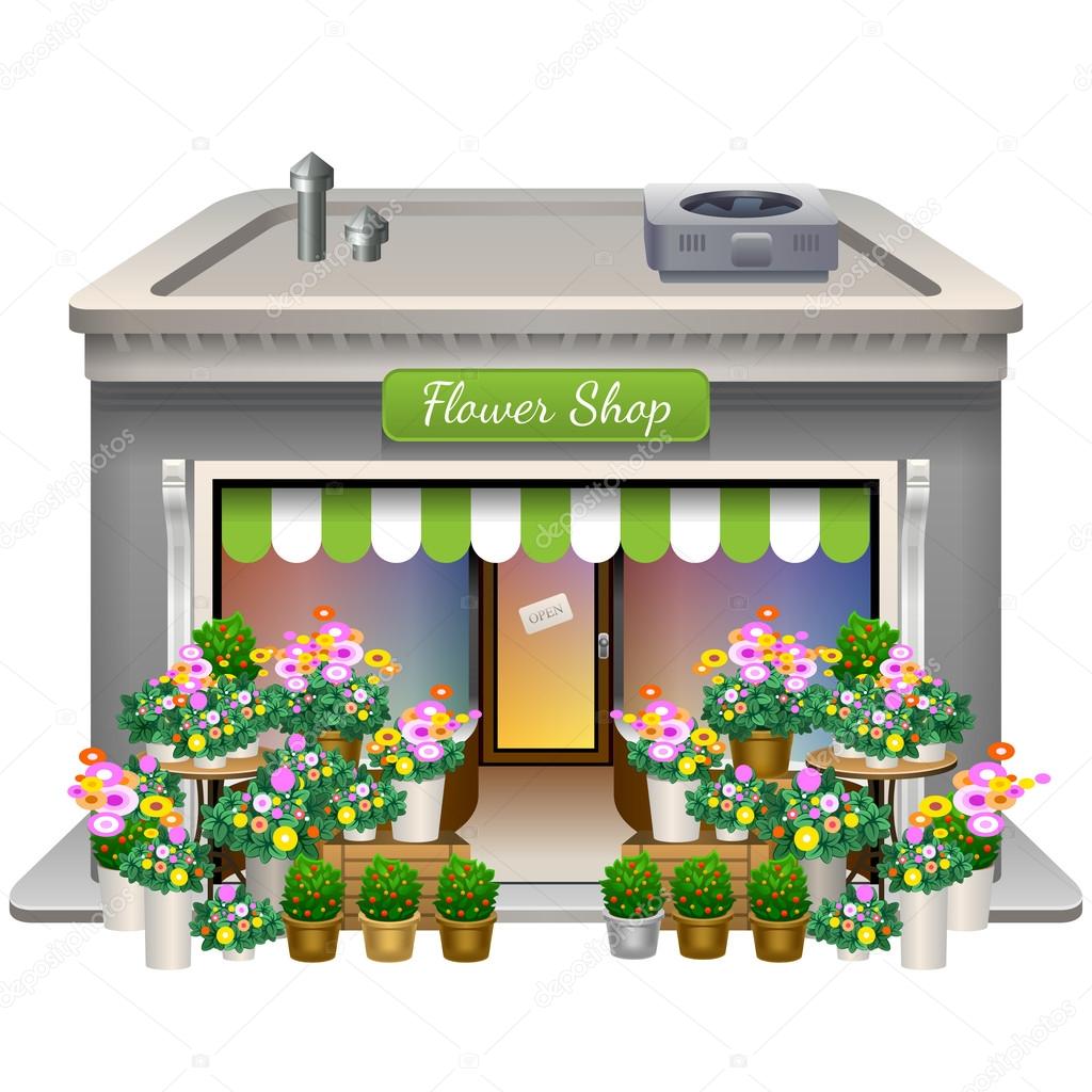 Flower Shop — Stock Vector © yesman #41500449