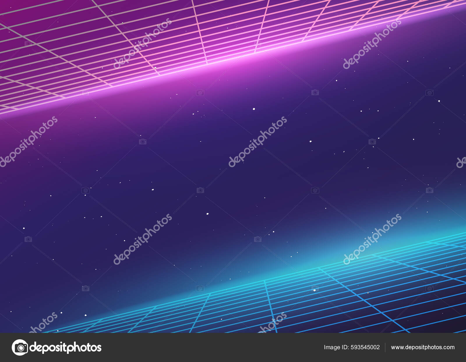 Galaxy Background Grids Neon Bright Lights Inspired Video Games Scifi ...