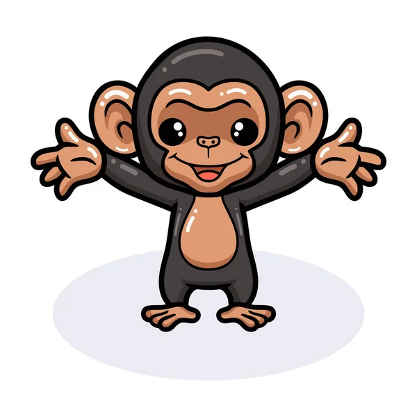 Vektor Ilustrasi Lucu Bayi Monyet Kartun Bingung Vektor Stok oleh ...