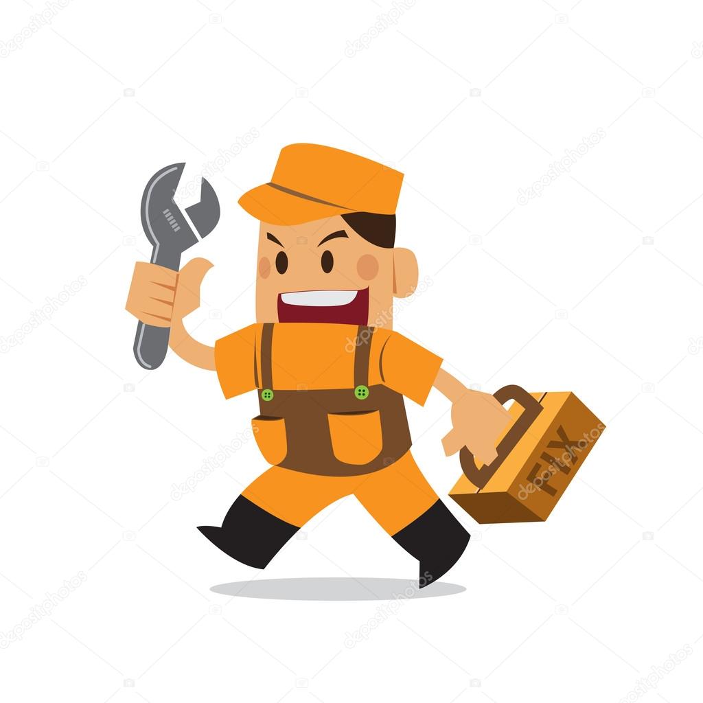 Fix man — Stock Vector © vector3D #35658687