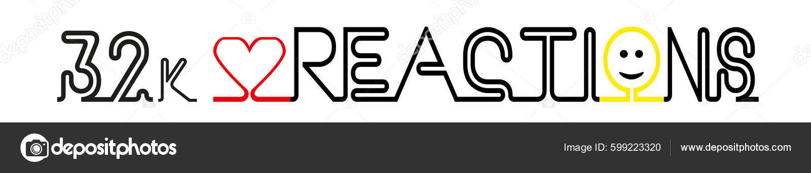 32K Reactions Vector Art Illustration Holiday Sign Label Fantastic Font ...