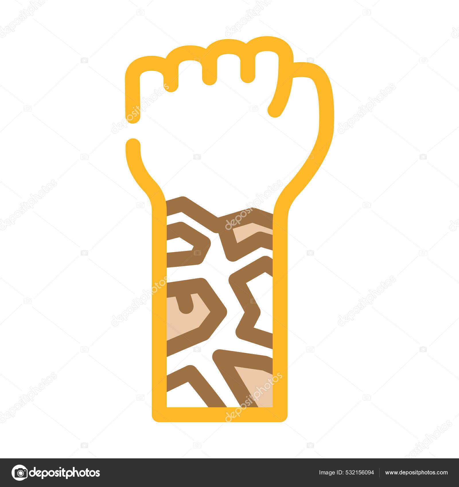 Ichthyosis Skin Disease Color Icon Vector Illustration Stock Vector
