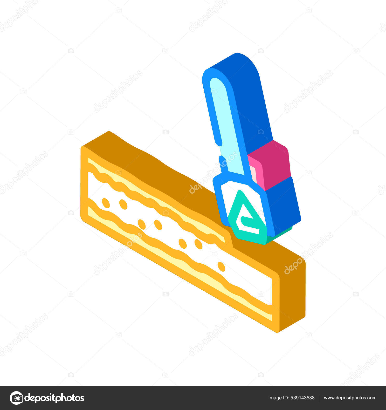Microdermabrasion therapy isometric icon vector illustration Stock ...