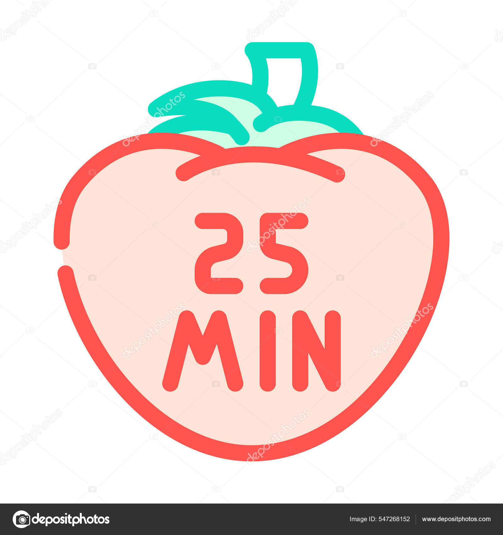 Pomodoro system color icon vector illustration Stock Vector Image by ...