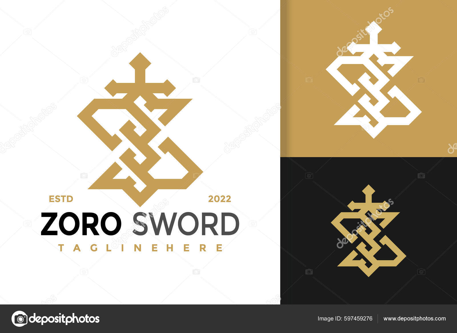 Letter Sword Logo Design Brand Identity Logos Vector Modern Logo Vector ...