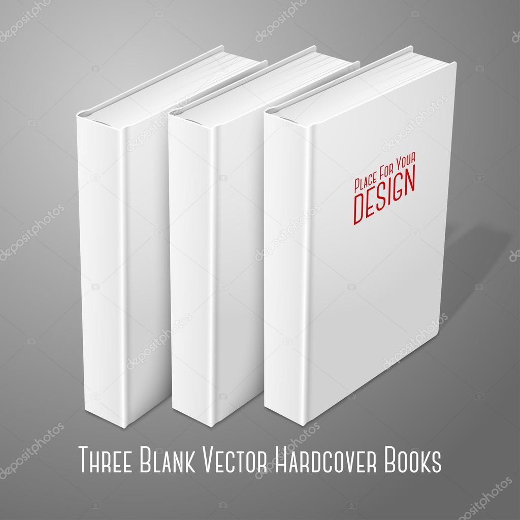 Blank hardcover books Stock Vector by ©tashaleks 48605807