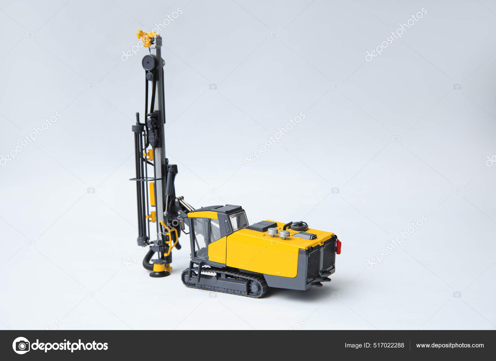Natural Scale Model Contour Drill Rig White Background Stock Photo by ...