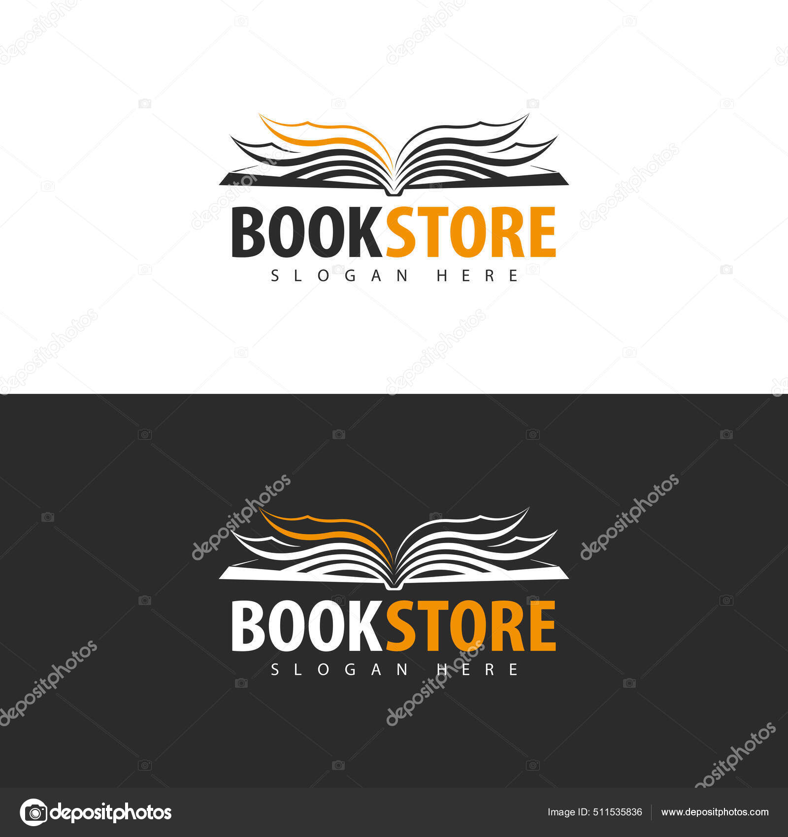 Logo Template Bookstore Logo Design Stock Vector by ©PicVec 511535836