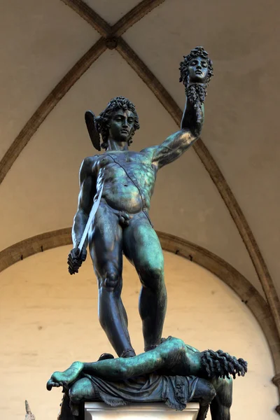 "Perseus" with the severed head of Meduzy-Gorgony. Stock Photo by ...