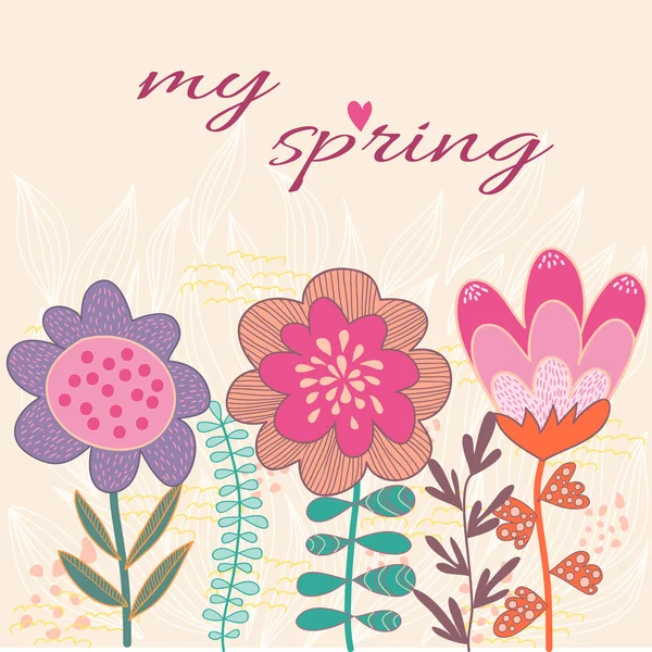 Floral background — Stock Vector © tets #29140979