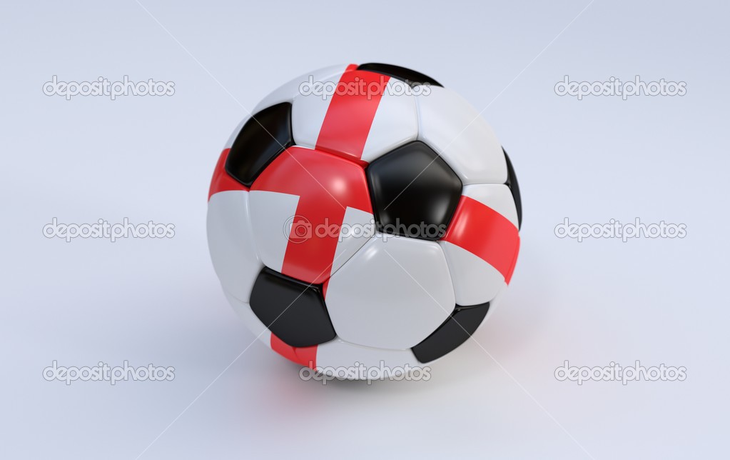 Soccer ball with England flag Stock Photo by ©Barbra_Ford 36853119