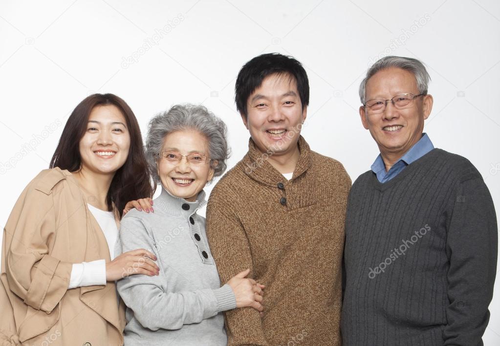 Multi generation family portrait Stock Photo by ©XiXinXing 36401039