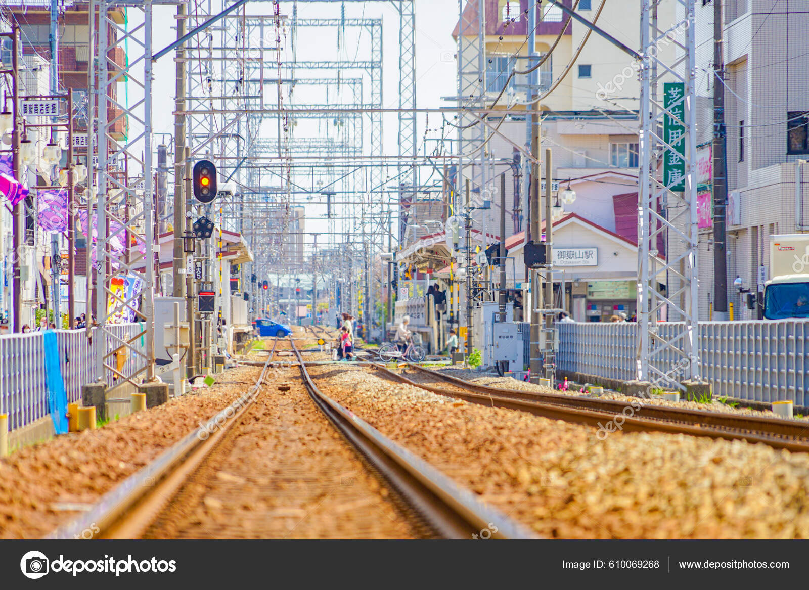 Tokyu Ikegami Line Tracks Shooting Location Ota Tokyo – Stock Editorial ...