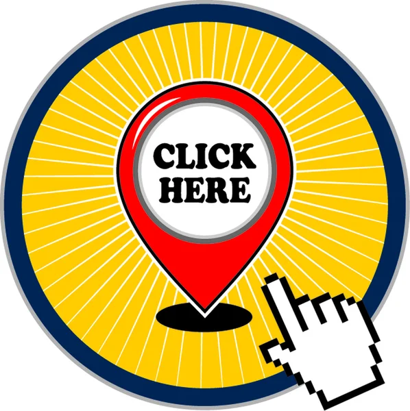 I am here vector design Stock Vector by ©halimqd 36829135