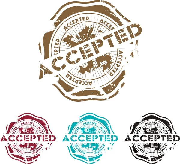 Sello de goma no aceptado Vector Art Stock Images | Depositphotos