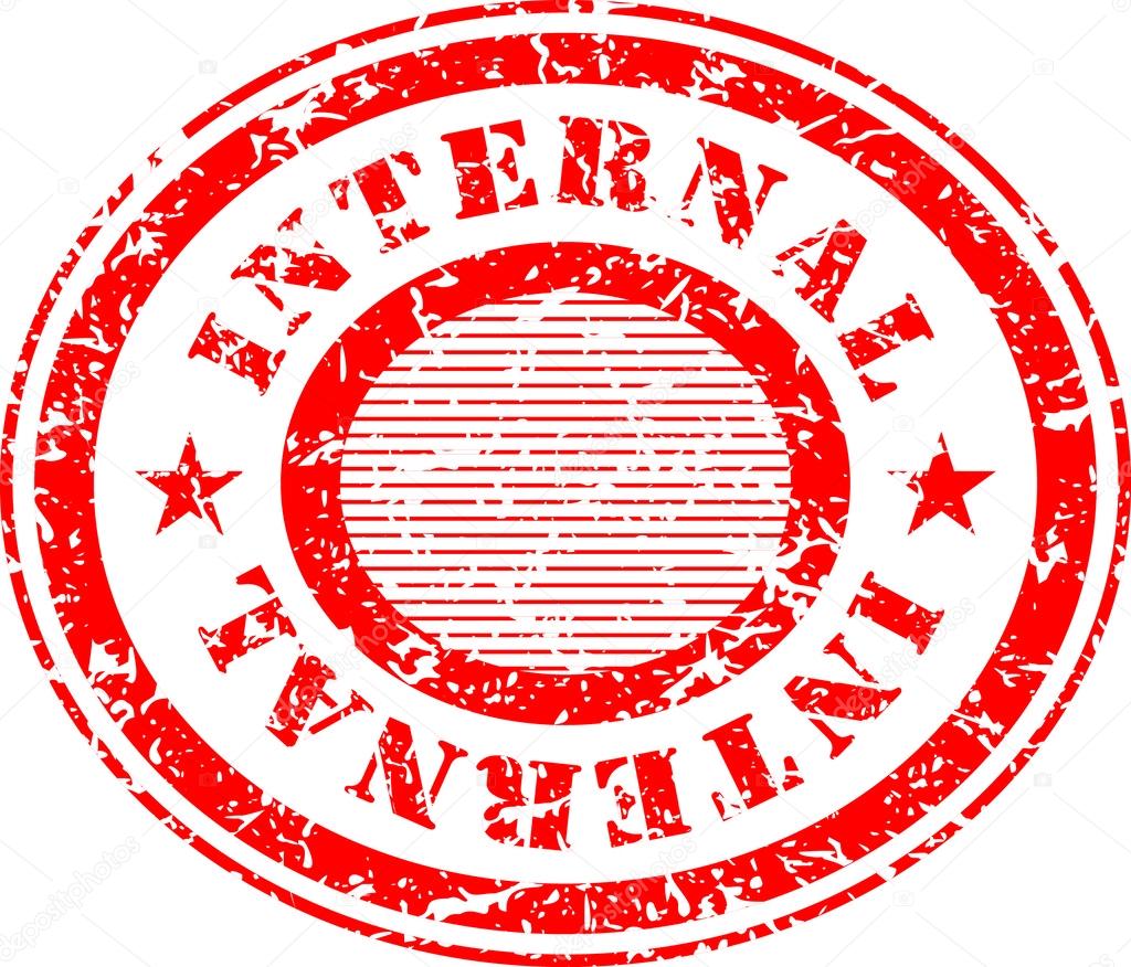 Grunge internal rubber stamp, vector illustration Stock Vector by ...