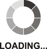 Loading, Streaming, Buffering, Play, Go set of Vector Icons — Stock ...