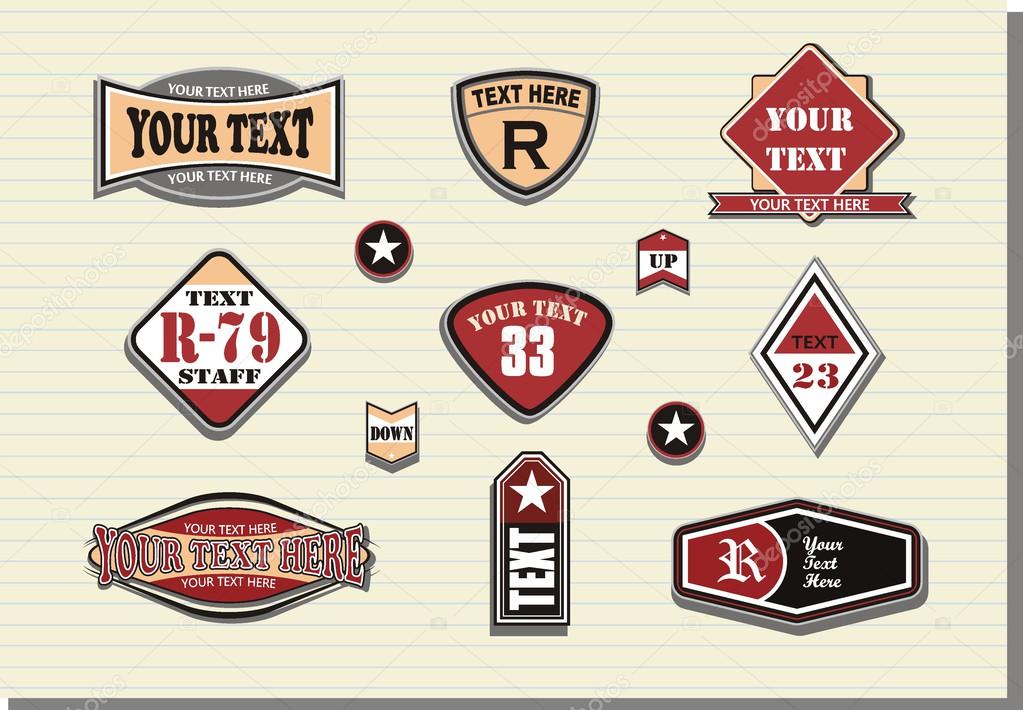 Retro labels Stock Vector Image by ©halimqd #43531259