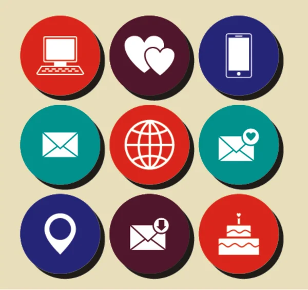 Set of web icons Stock Vector Image by ©halimqd #45546515