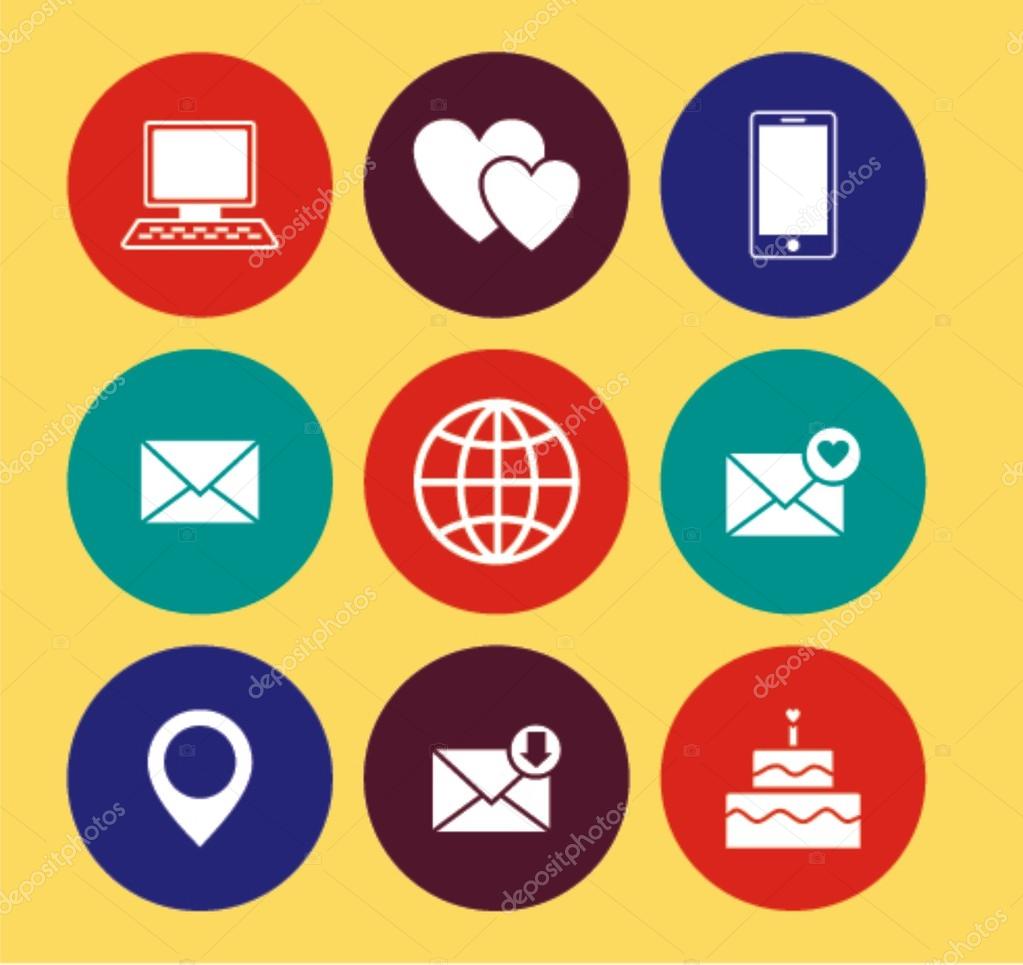 Set of web icons Stock Vector Image by ©halimqd #45546515