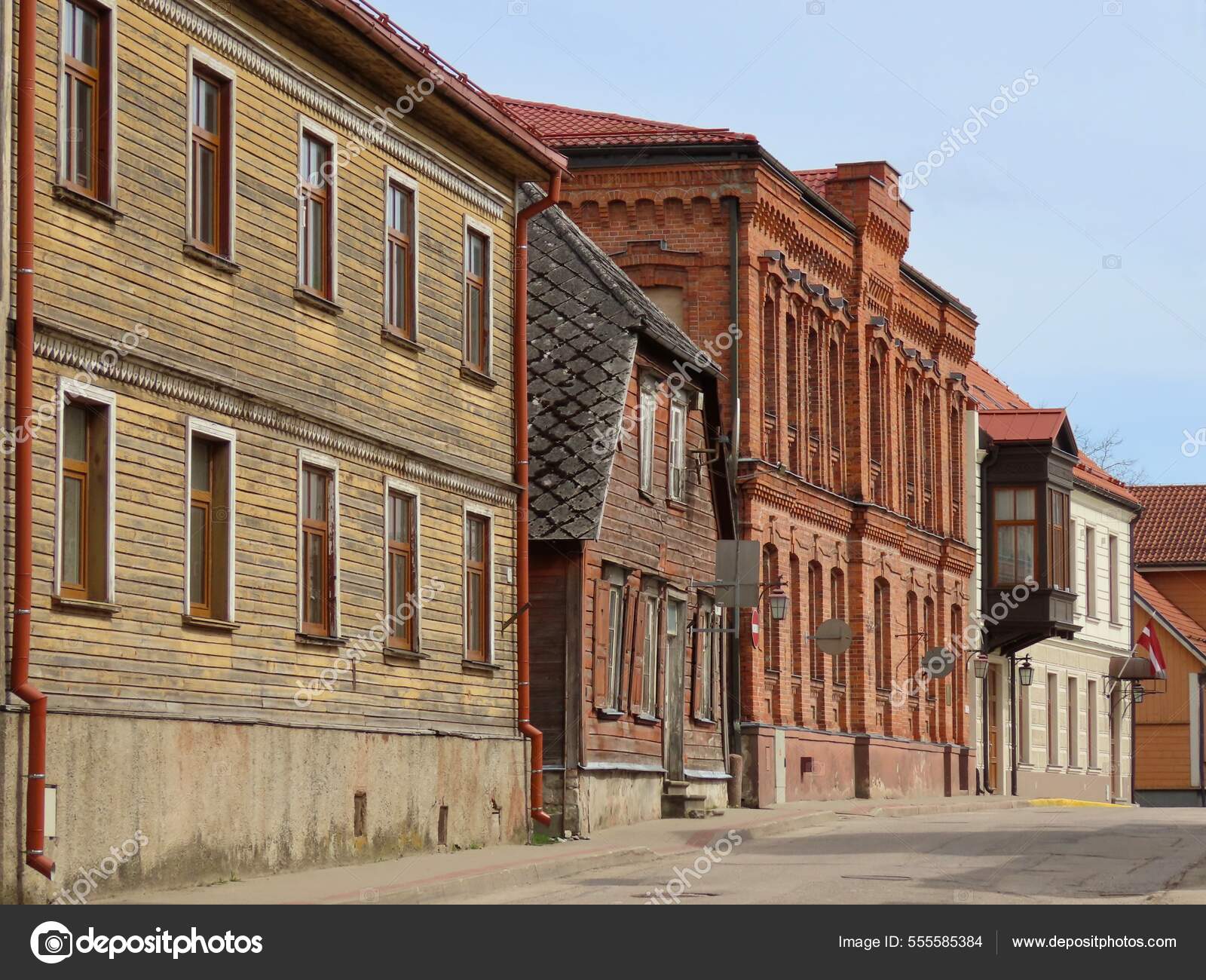Pils street in Cesis — Stock Photo © IlonaLablaika #555585384