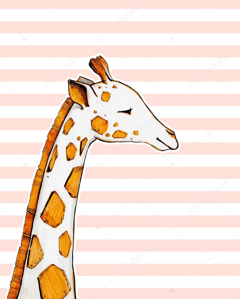 Cute Giraffes Drawings