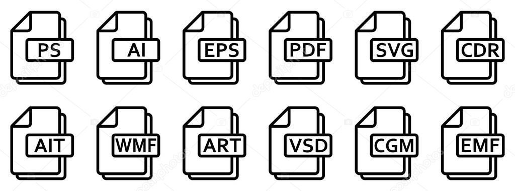 Formatos de archivo vectorial. Varios formatos vectoriales archivos ...