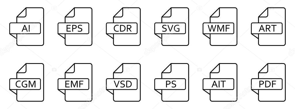 Formatos de archivo vectorial. Varios formatos vectoriales archivos ...