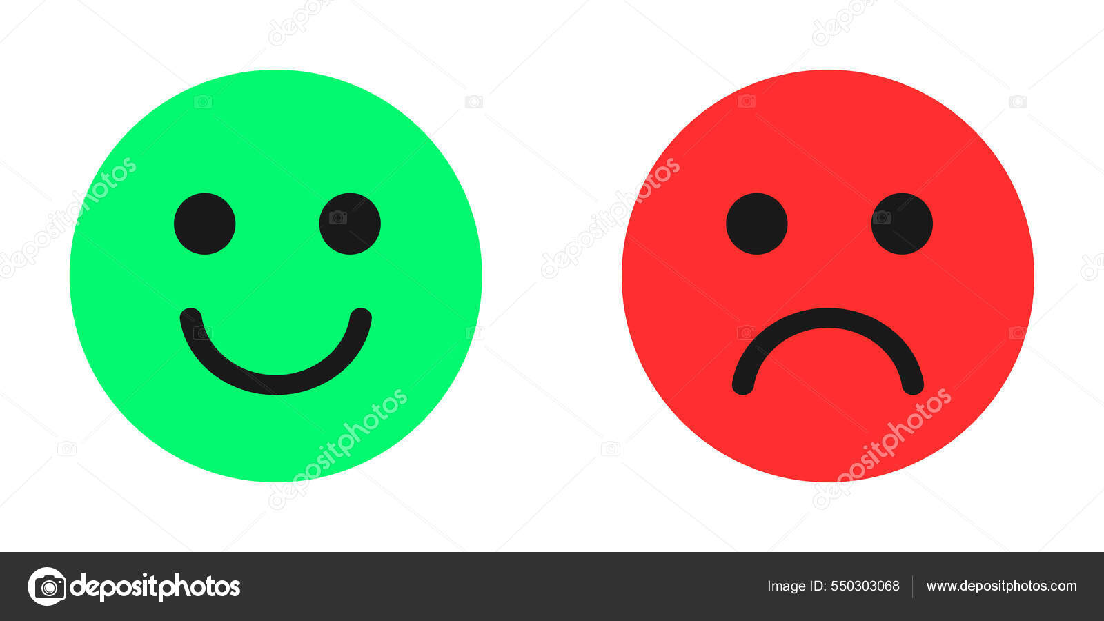 Faccina Sorridente Triste Rossa