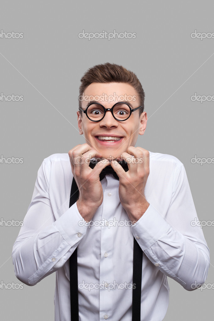 Funny nerd. Stock Photo by ©gstockstudio 38292685