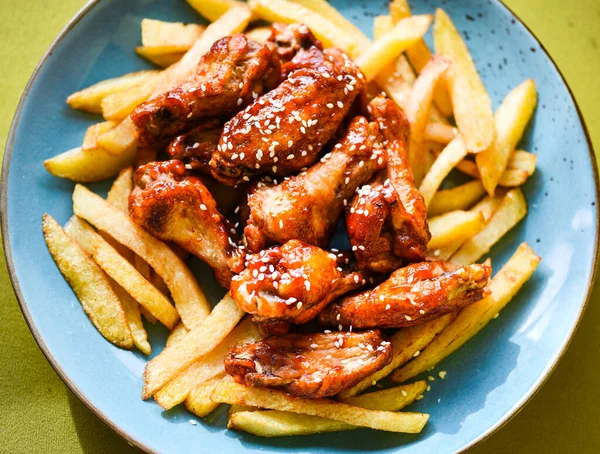 Wings and fries Stock Photos, Royalty Free Wings and fries Images ...