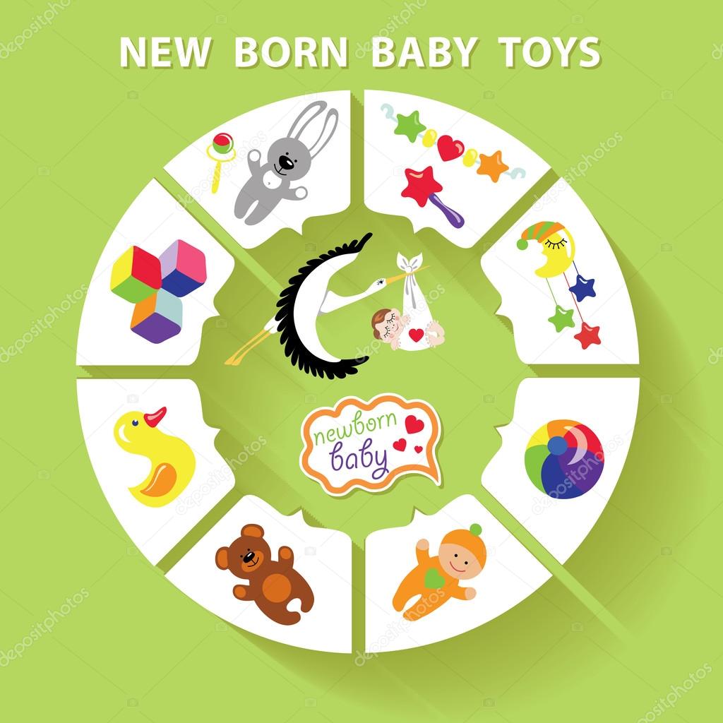 Circle baby infographic Stock Photo by ©Tatiana_Kost 49642273