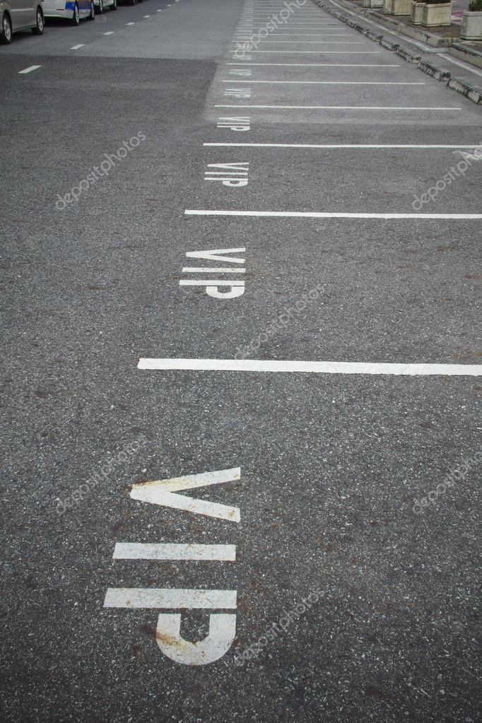 VIP service symbol with a first class reserved parking space for ...