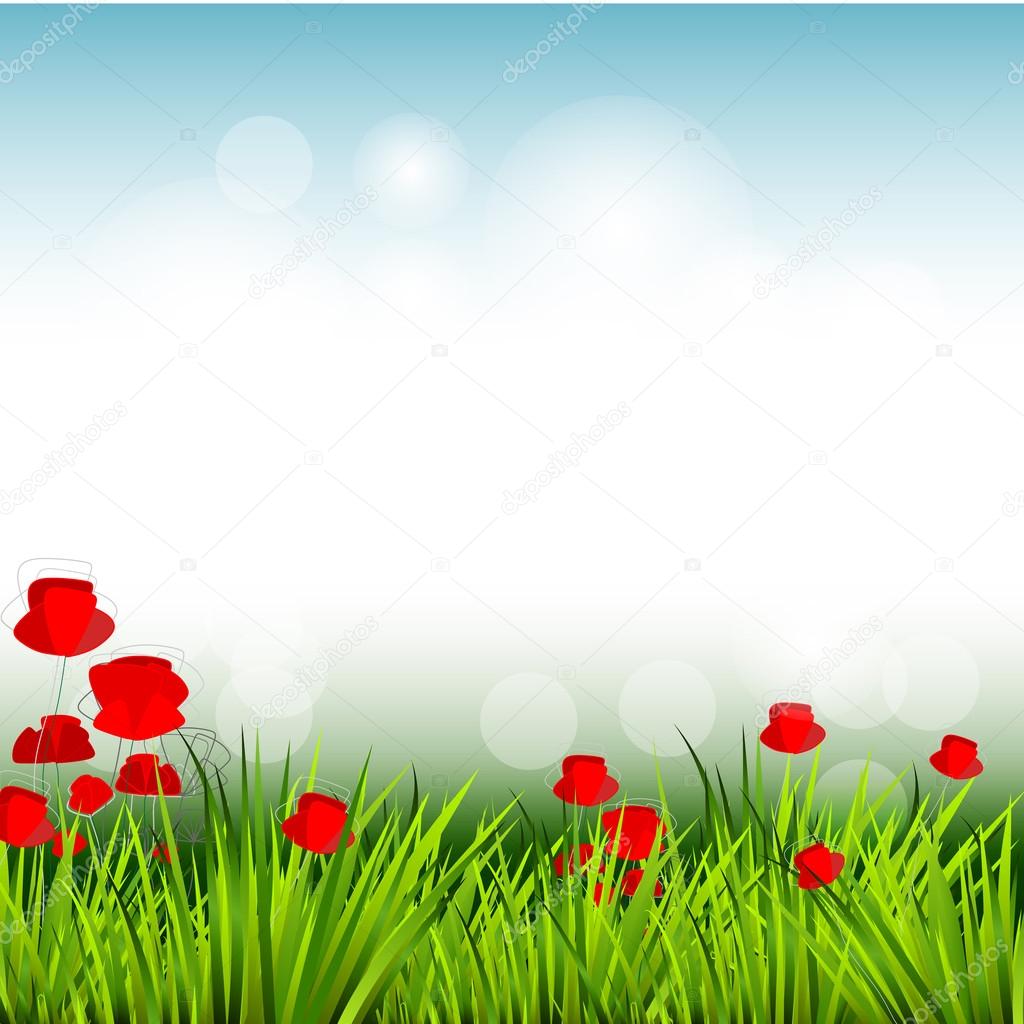 Beautiful spring background, illustration. Stock Vector by ...