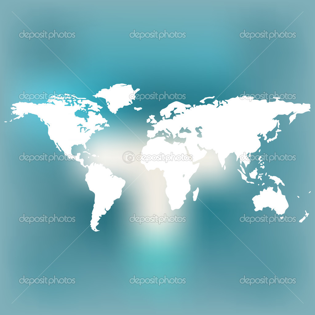 World Map Illustration Stock Vector Image by ©szikszaizsuzsa #45241931