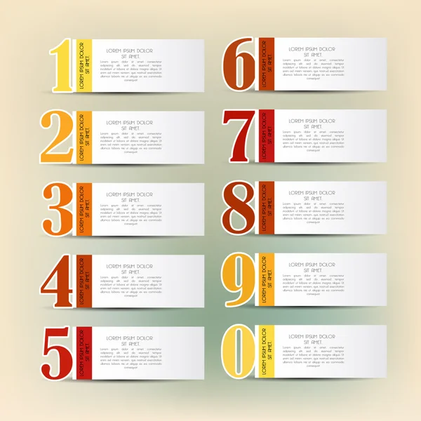 Numbered list design Stock Photos, Royalty Free Numbered list design ...