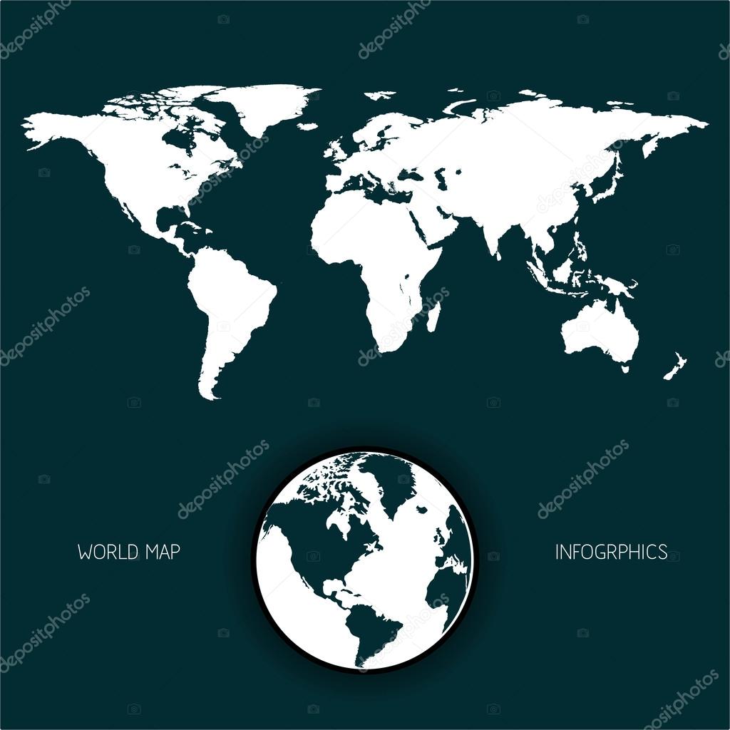 Peta dunia Vektor Stok oleh ©szikszaizsuzsa 45584949