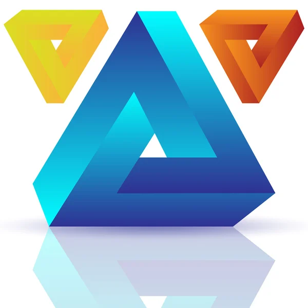 Impossible red triangle Vector Art Stock Images | Depositphotos