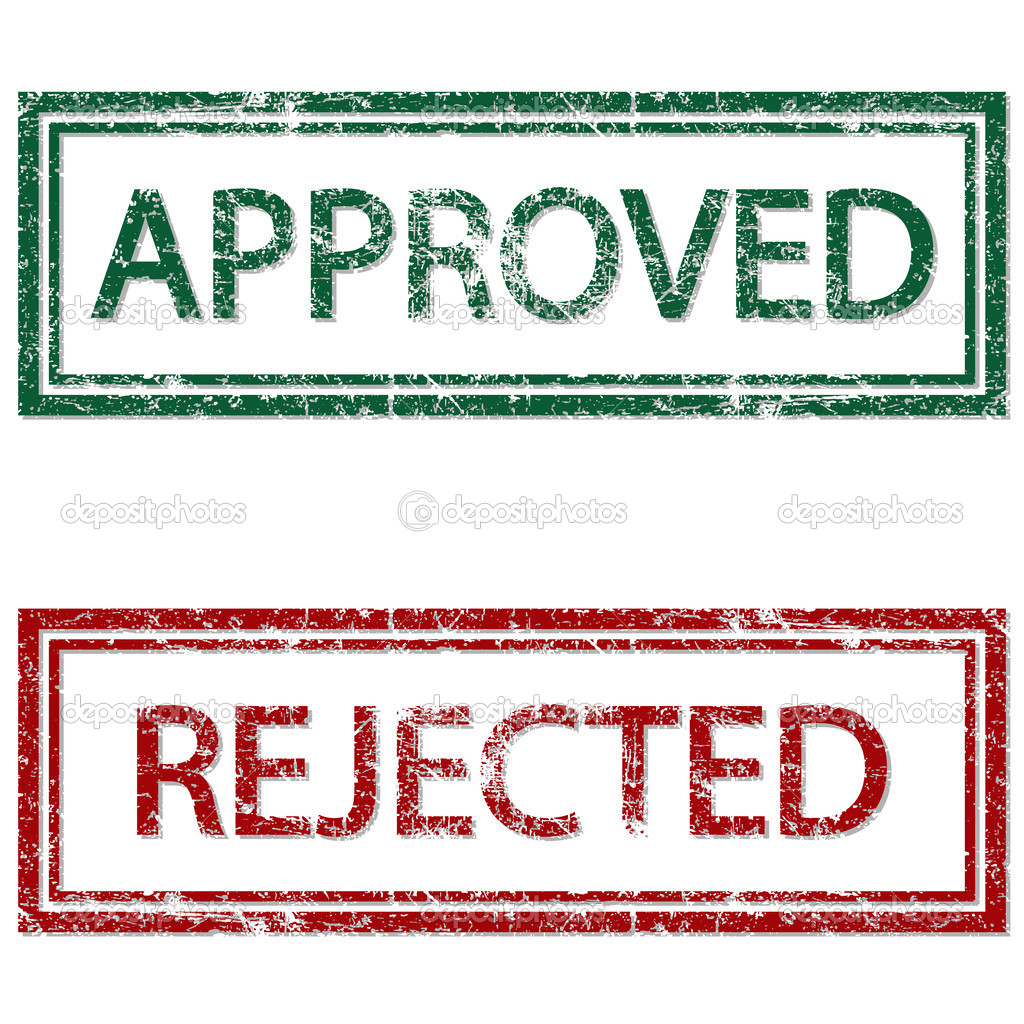 Approved Rejected Stock Vector by ©andrijamarkovic 46251611