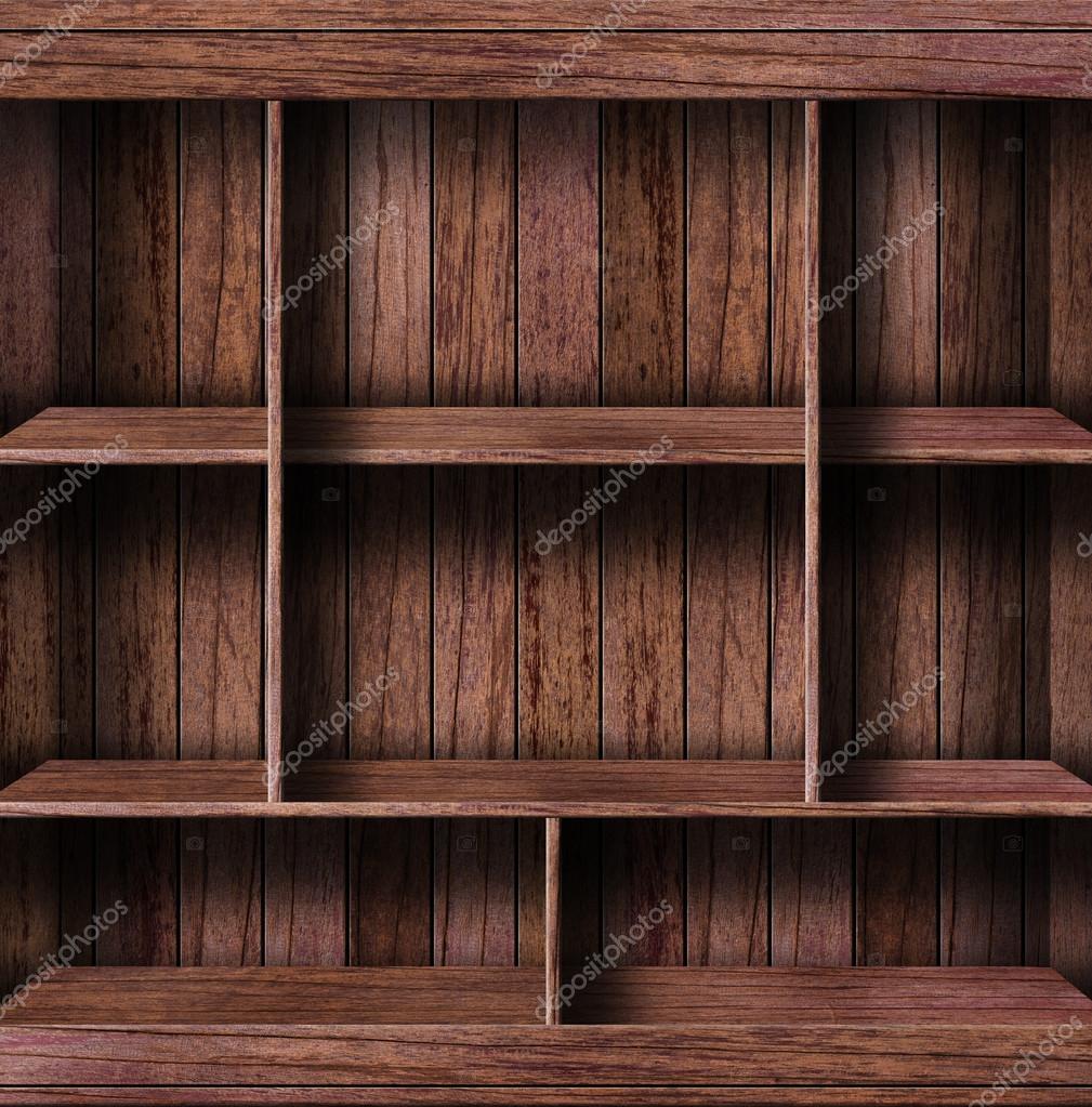 Empty wood shelf — Stock Photo © koydesign #36628815
