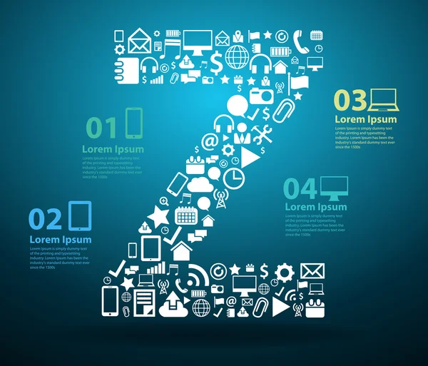 Application icons alphabet letters design Stock Vector Image by ...