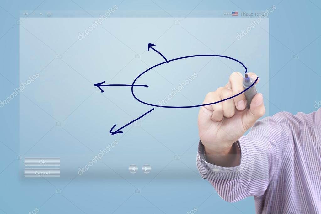 Chart on touch screen interface Stock Photo by ©koydesign 41897533