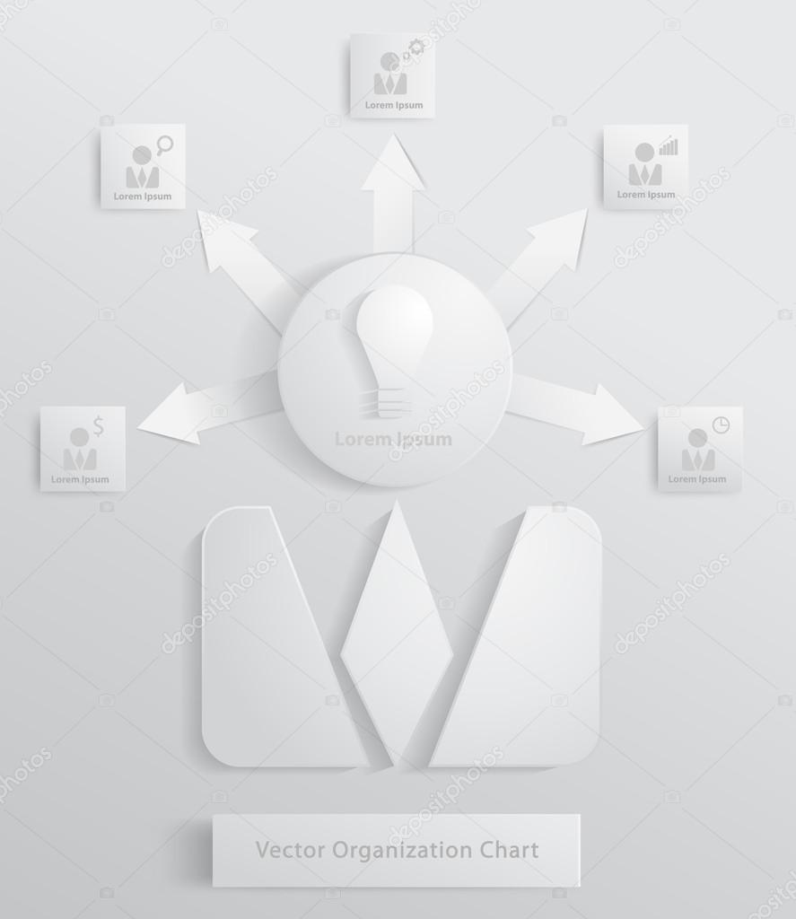 Modern business organization chart people idea concept. Stock Vector ...