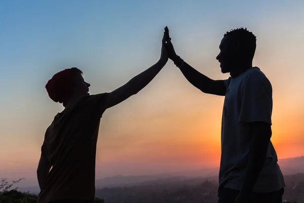 Friends high five Stock Photos, Royalty Free Friends high five Images ...