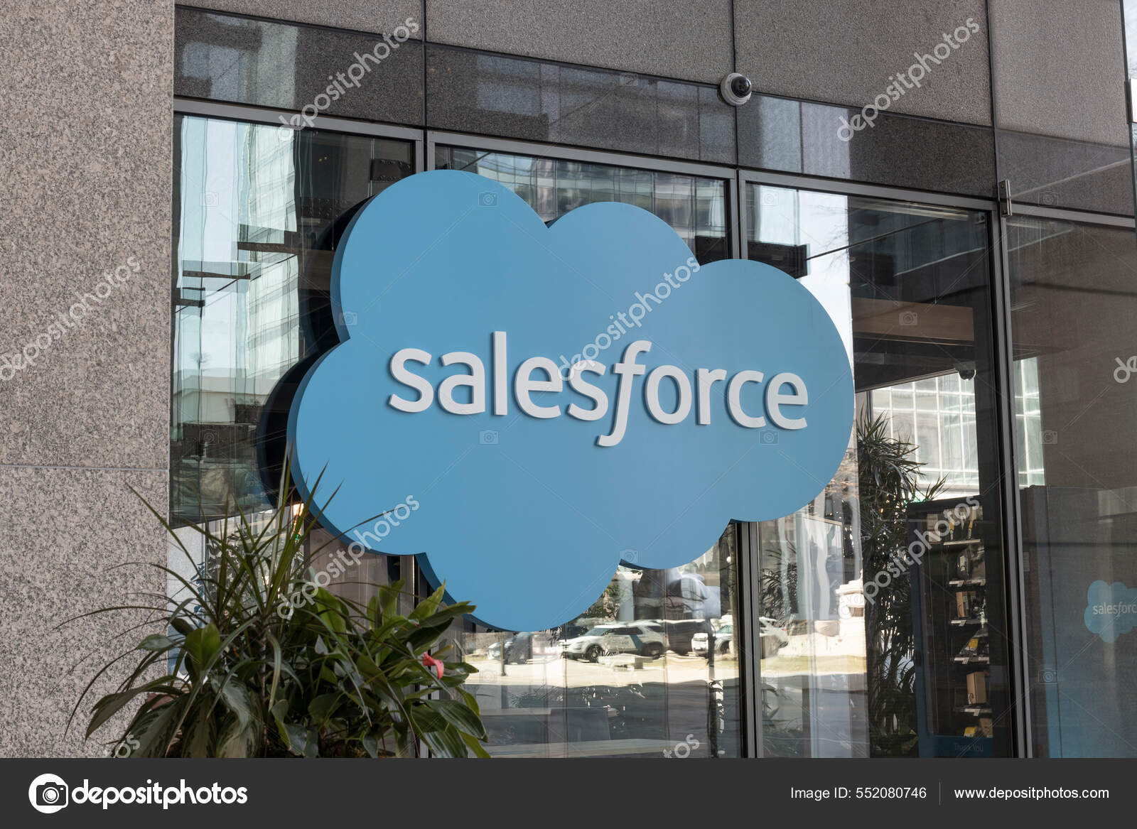 Indianapolis Circa March 2022 Salesforce Building Salesforce Intends ...