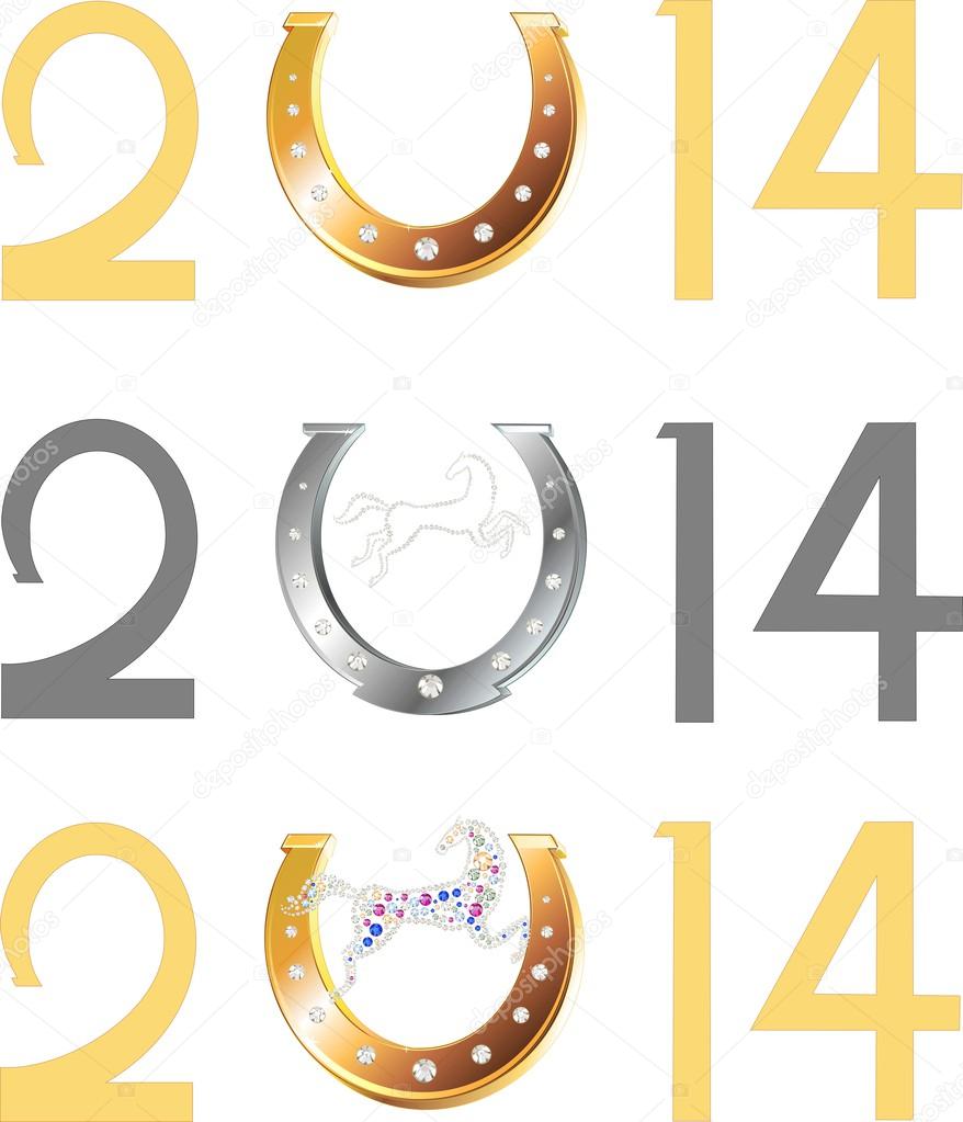 Symbols of the New Year Stock Vector Image by ©mariaflaya #36019231