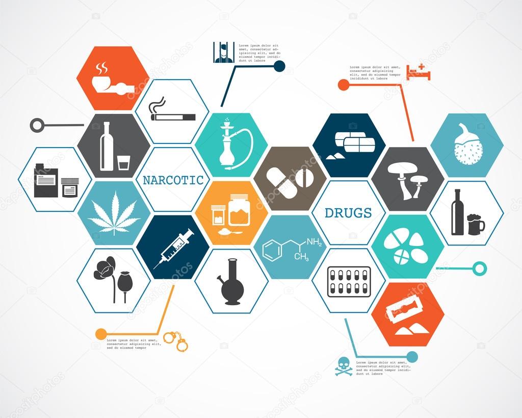 Narcotic drugs infographic Stock Vector Image by ©kithara #50456865
